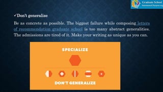 How to Write Effective Letters of Recommendation for Grad School | PPTX