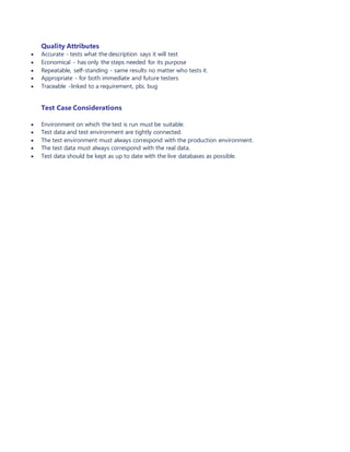How to write effective test cases | DOCX