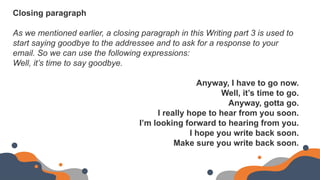 How to write email and structure of the email | PPTX