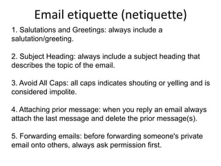 How to write emails | PPT