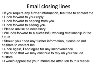How to write emails | PPT