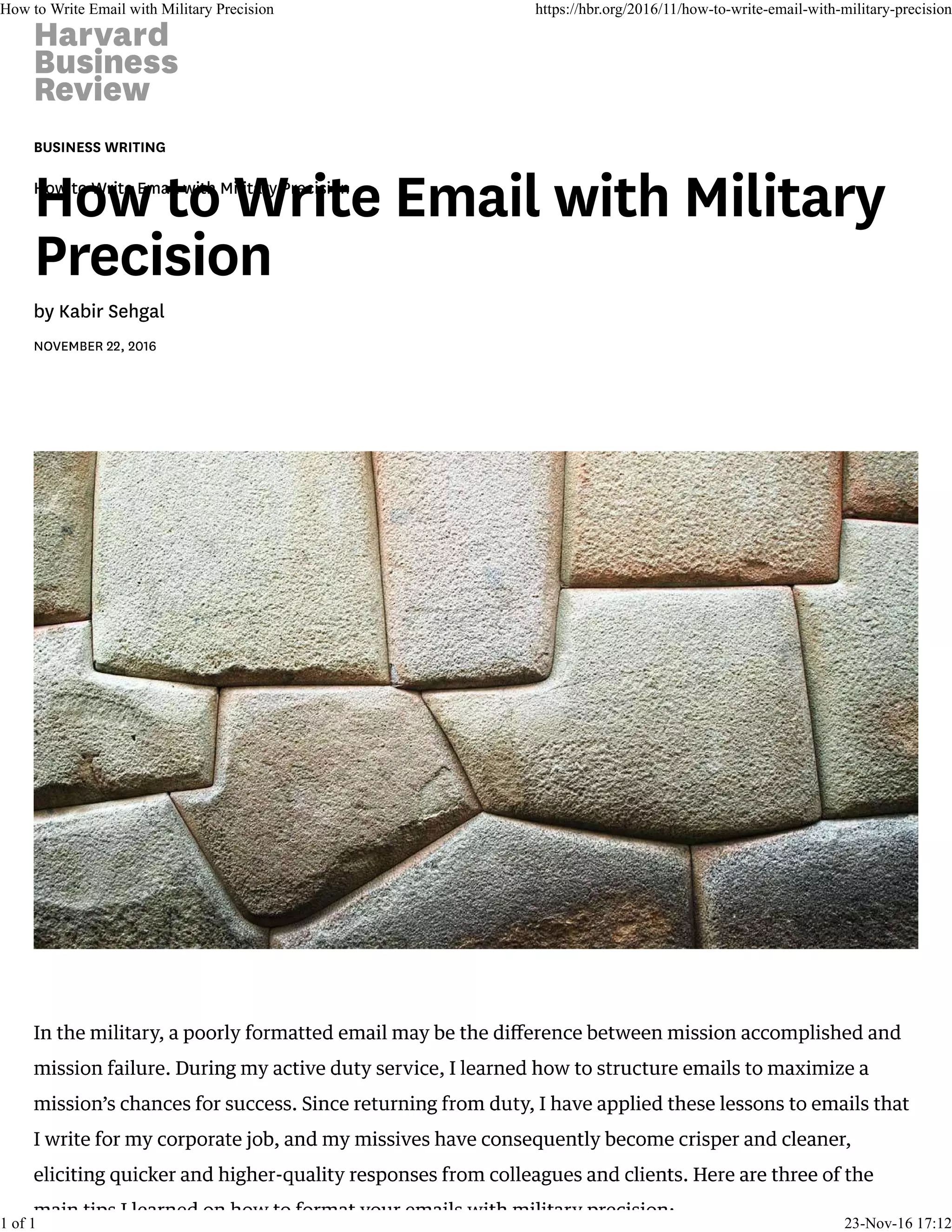 How to write email with military precision | PDF | Email | Internet