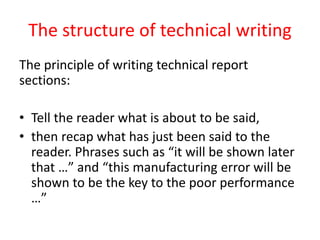 How to Write Engineering reports tt pptx | PPT
