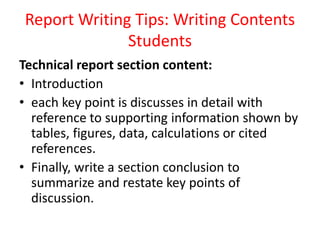 How to Write Engineering reports tt pptx | PPT