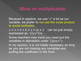 How to write equations &expressions | PPTX