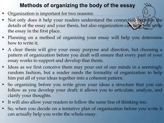 Developing essay's body paragraphs | PPT