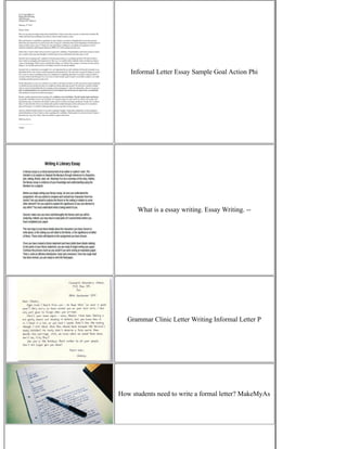 How To Write Essay Letter | PDF