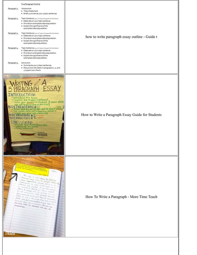 How To Write Essay Paragraphs | PDF