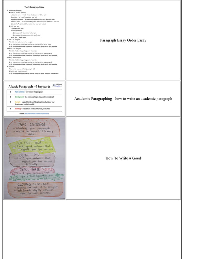 How To Write Essay Paragraphs | PDF