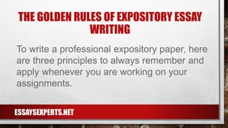 How to write expository essay | PPTX