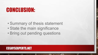 How to write expository essay | PPTX