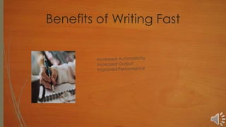 AcademicPaperPros | How to Write Fast | PPT