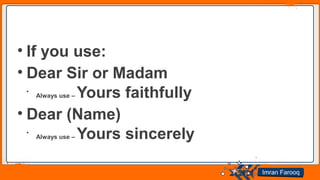 How to write formal letters | PPT