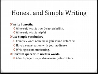WideNet U: How To Write Well | PPT