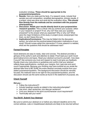 How to write good abstract | PDF