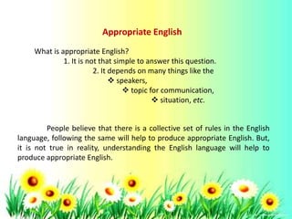 How to write good and correct English? | PPT