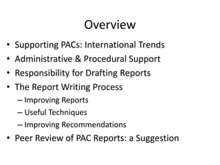 How To Write Good PAC Reports - Liberia | PPTX