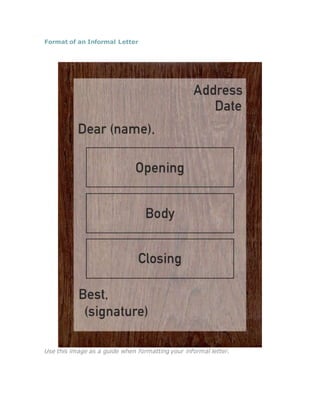 How to write informal letters in english (1) | DOCX
