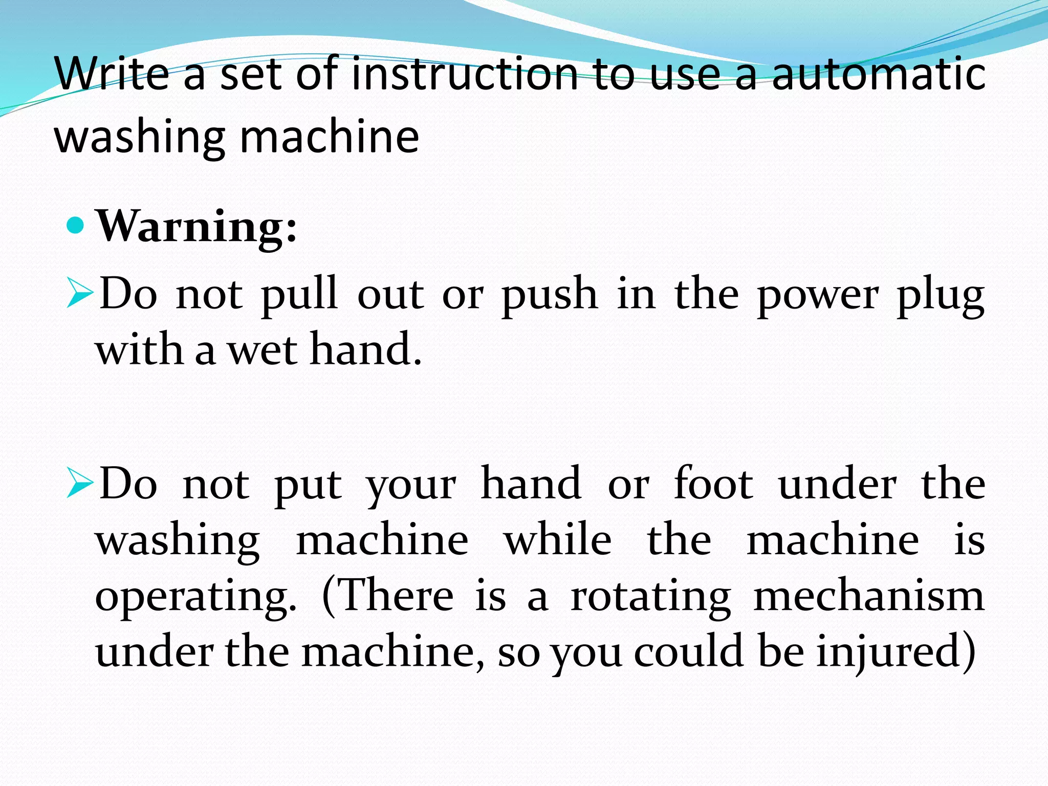 How to write instructions | PPT