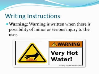 How to write instructions | PPTX