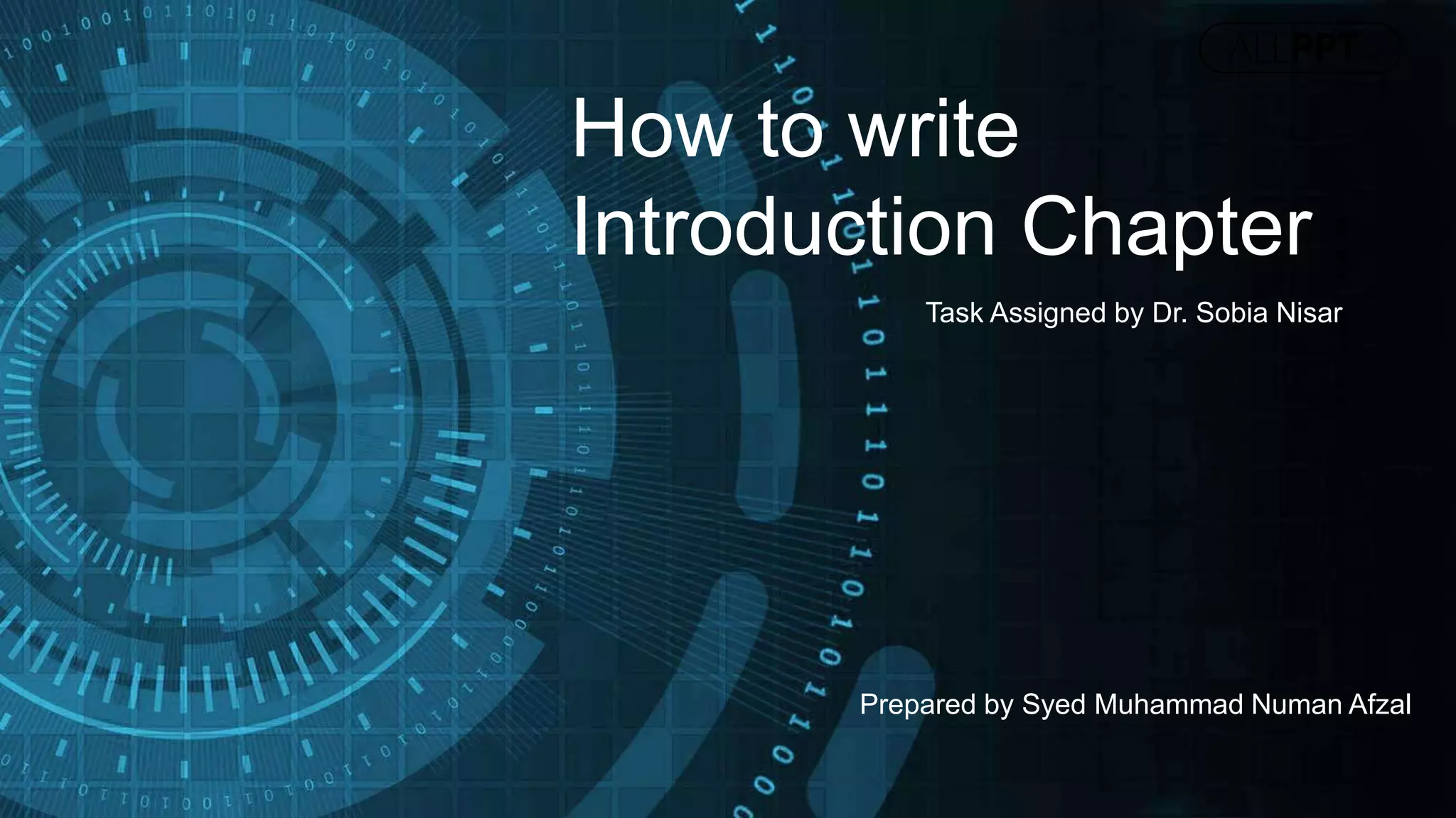 How to write introduction section of a research paper | PPT