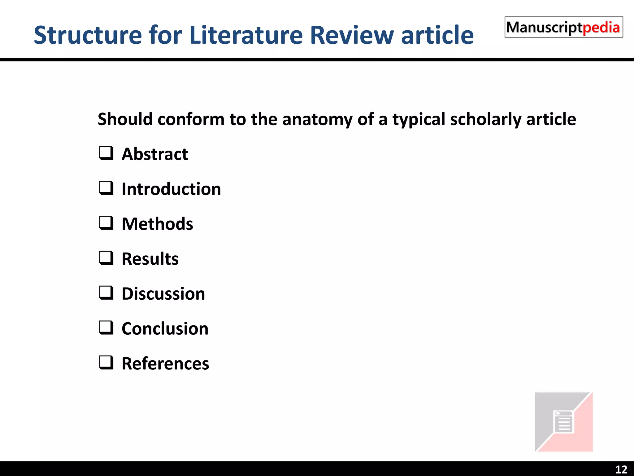 How to Write Literature Review : Thematic | PDF