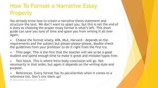 How to write narrative essay | PPTX