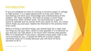 How to write narrative essay | PPTX