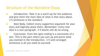 How to write narrative essay | PPTX
