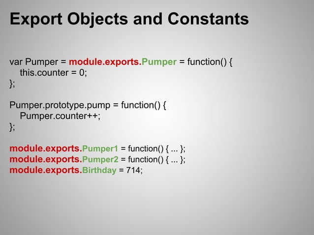 How to Write Node.js Module | PPT