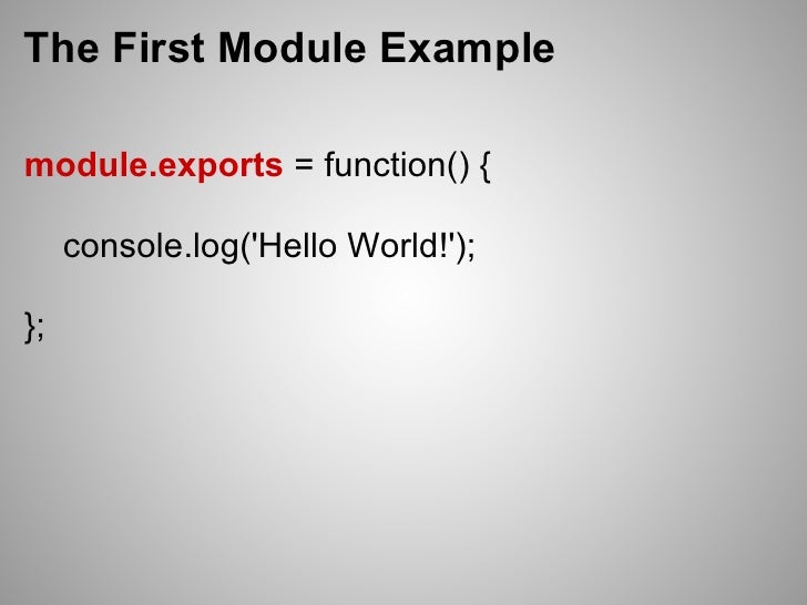 How to Write Node.js Module