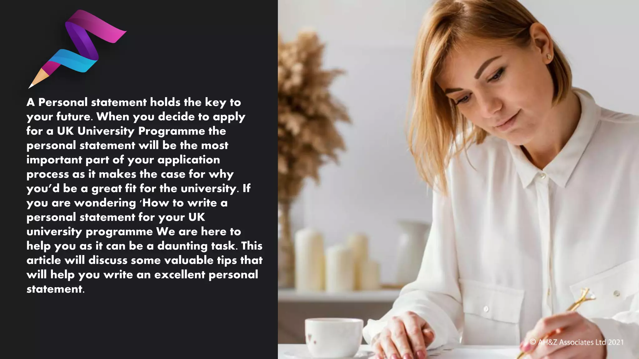 How to write a personal statement for UK Universities | PPT