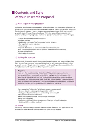 How to write proposal 2 | PDF