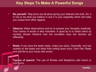 How to write rap songs | PPT