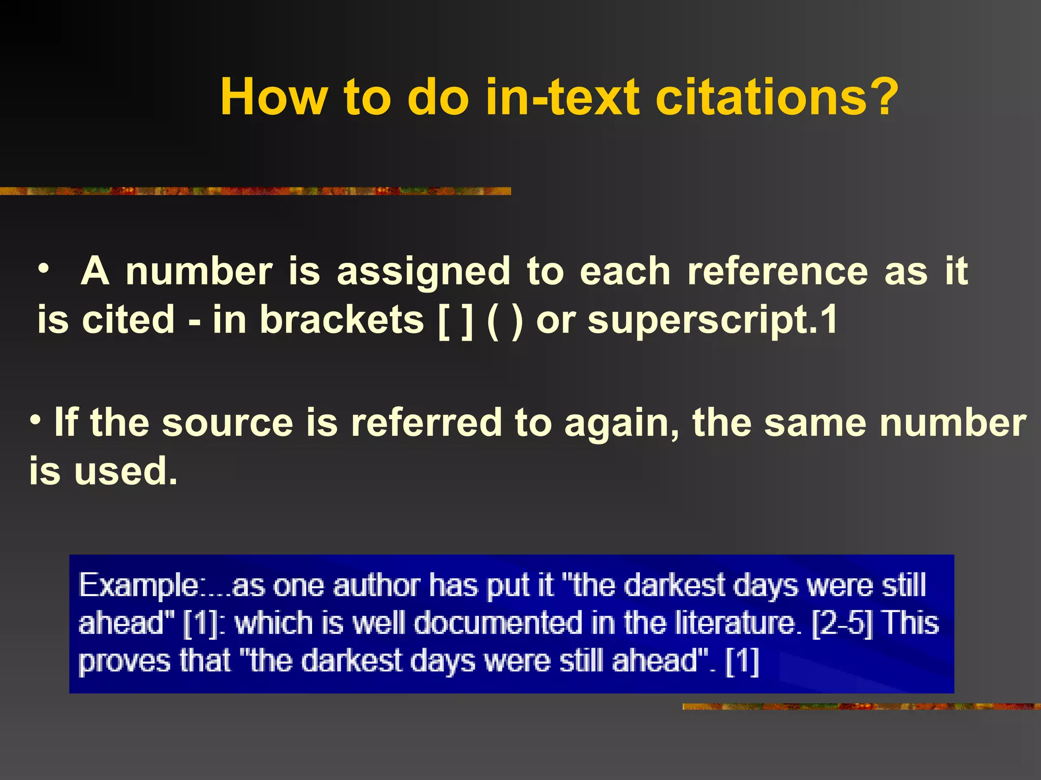 How to write reference(s) | PPT
