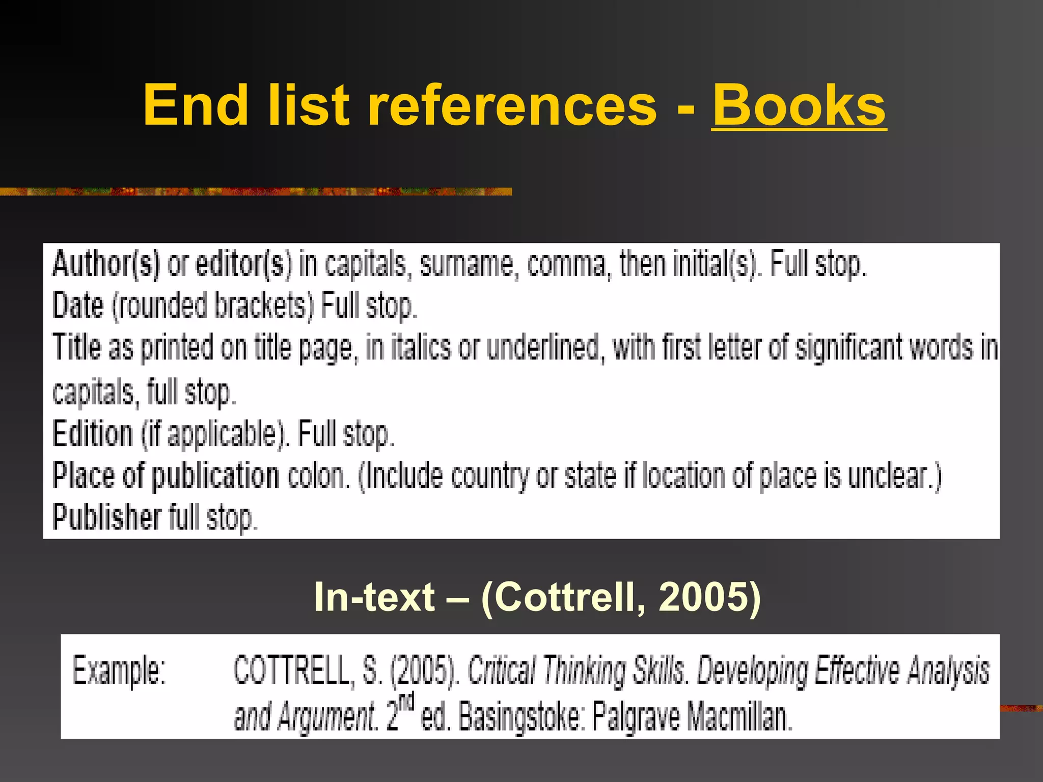 How to write reference(s) | PPT