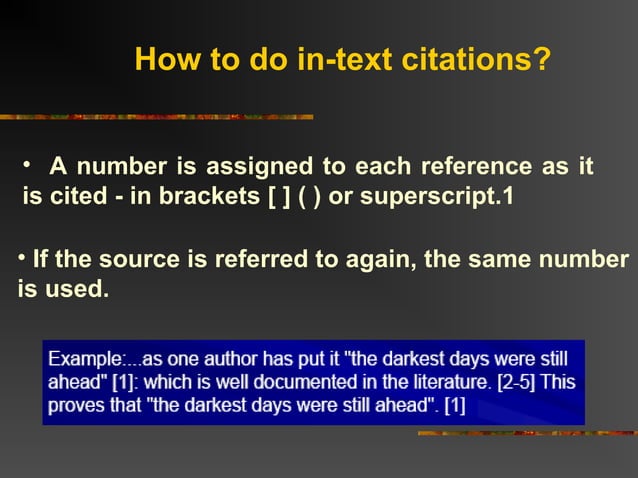 How to write reference(s) | PPT | Science