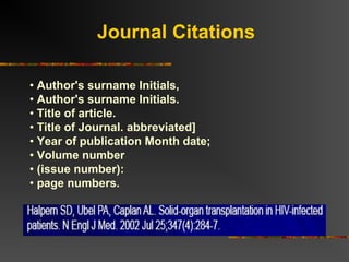 How to write reference(s) | PPT