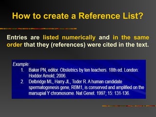 How to write reference(s) | PPT