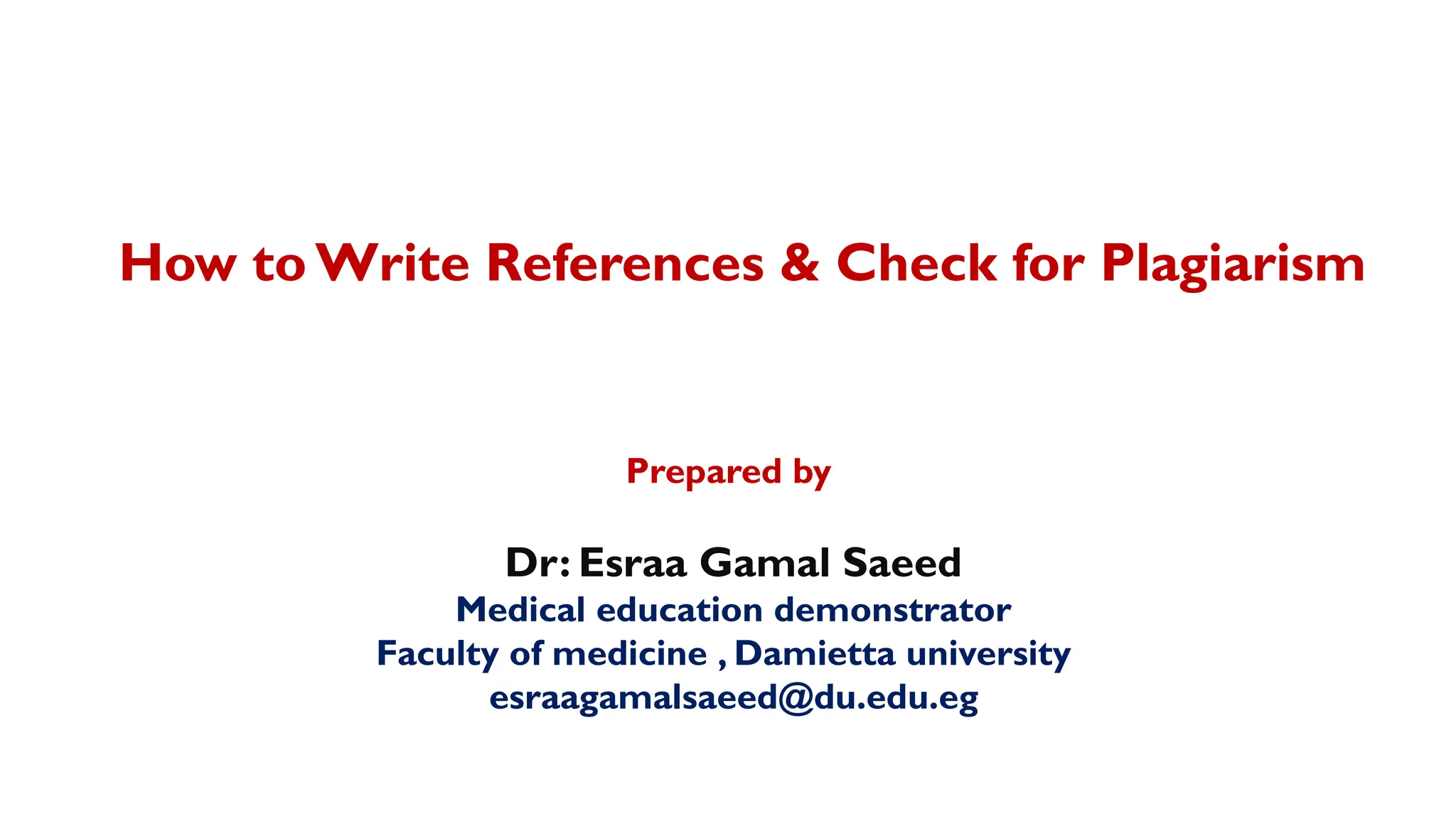 How to write references and check for Plagiarism (1).pptx