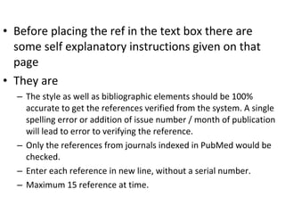 How To Write References While Submitting Manuscripts To | PPT
