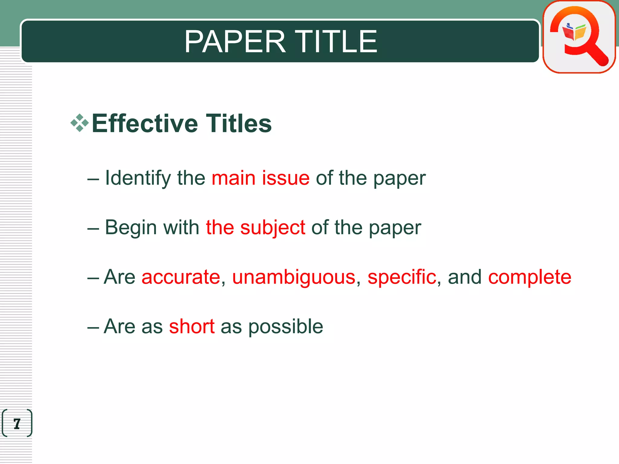 How to write A Research Article? | PDF