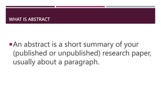 How to write research paper abstract.pptx