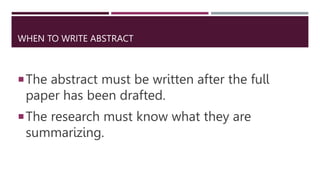 How to write research paper abstract.pptx
