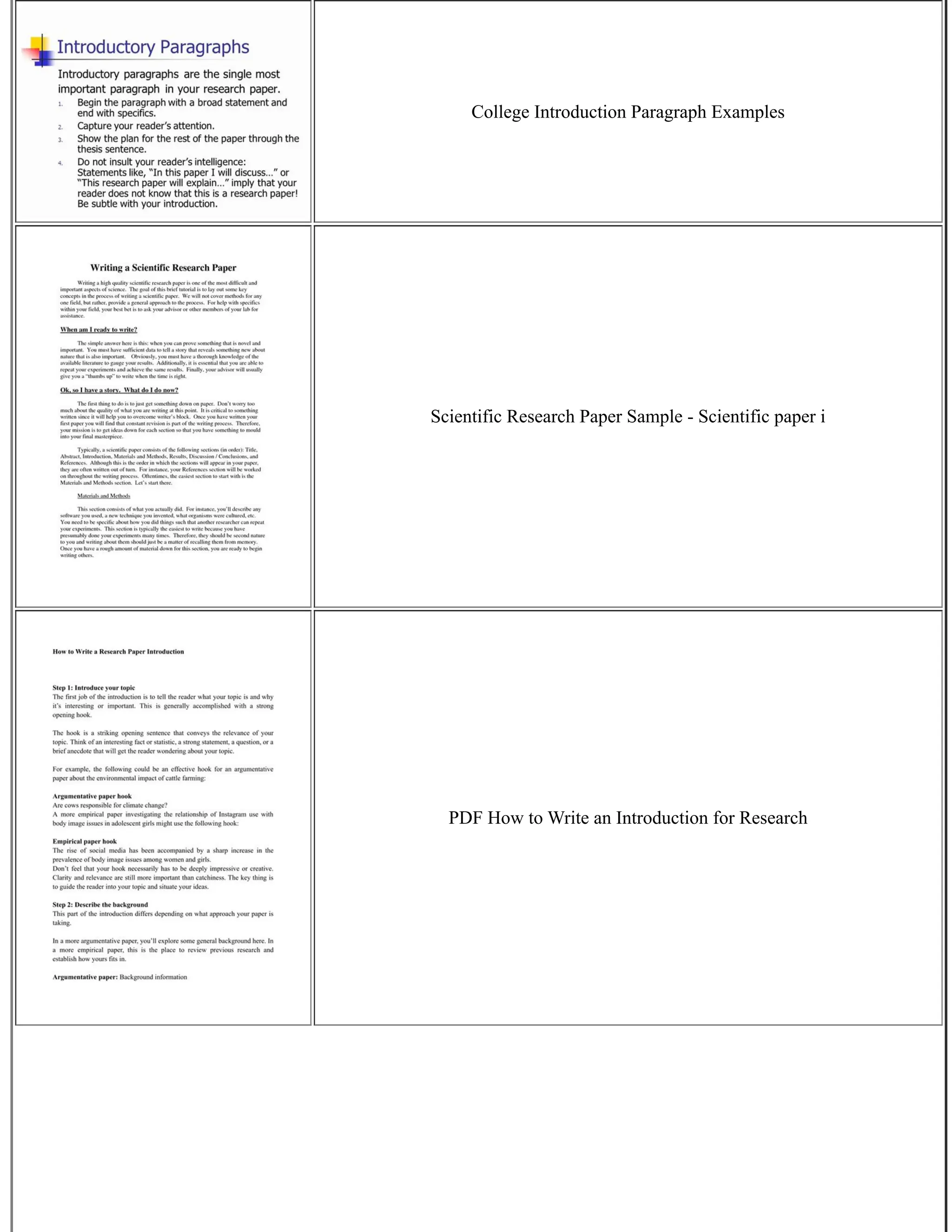 How To Write Research Paper Introduction | PDF