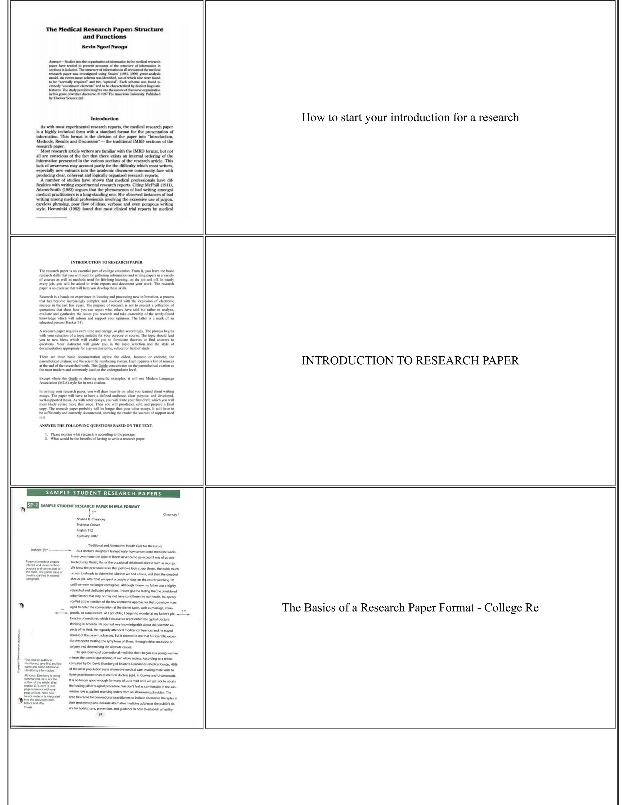 How To Write Research Paper Introduction | PDF