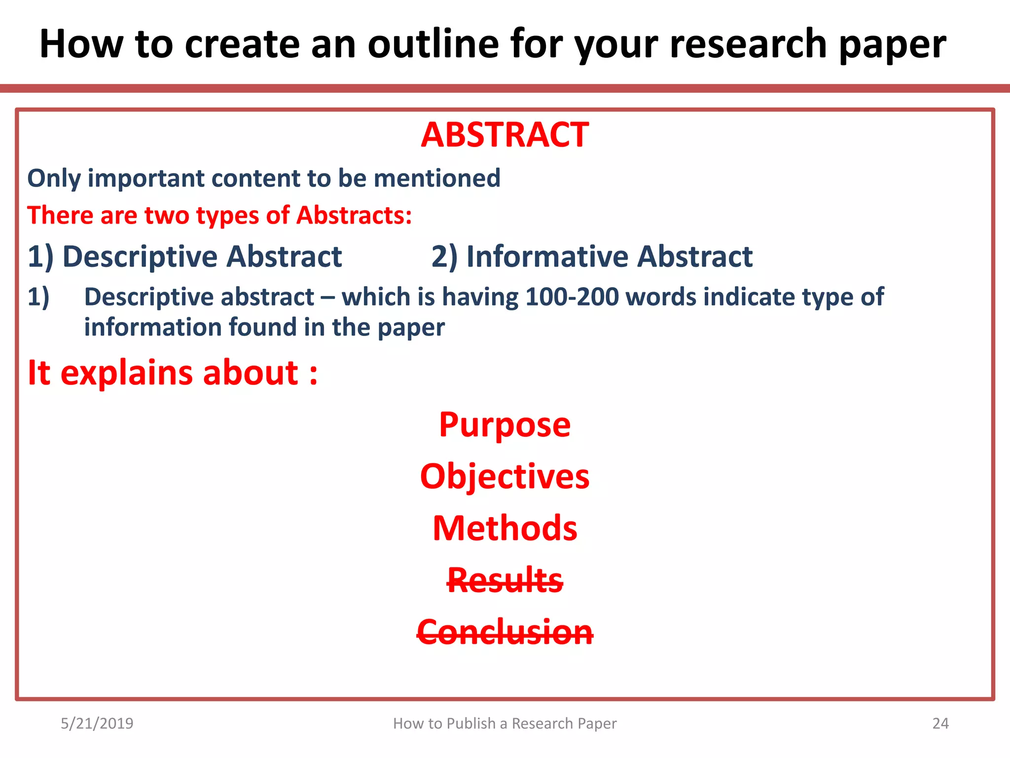 How to write research paper | PPT