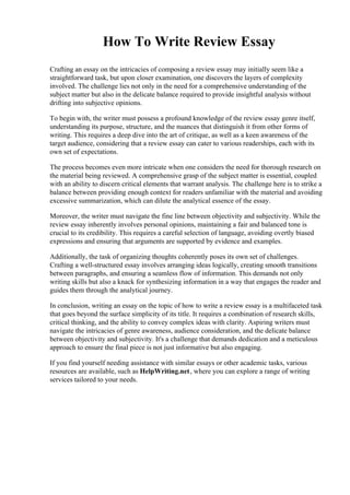 How To Write Review Essay.pdf