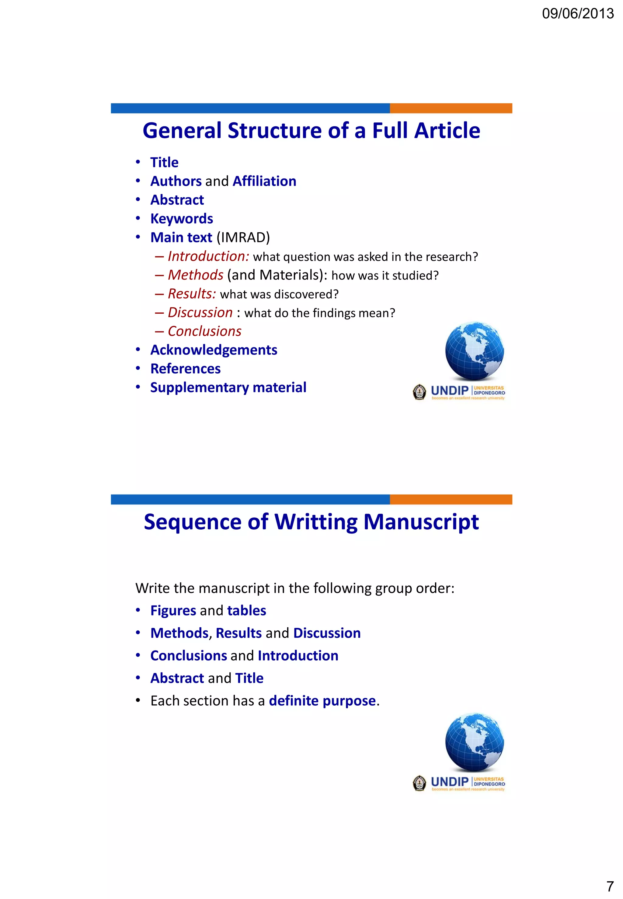 How to write_scientific_paper | PDF