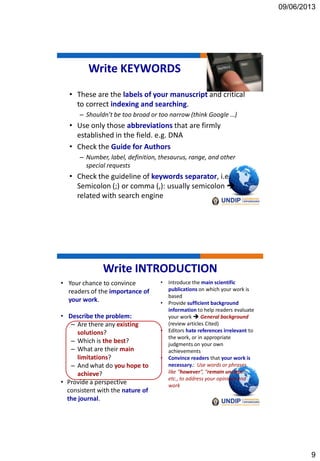 How to write_scientific_paper | PPT